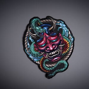 HANNYA Large Patch for Custom Vest - Etsy