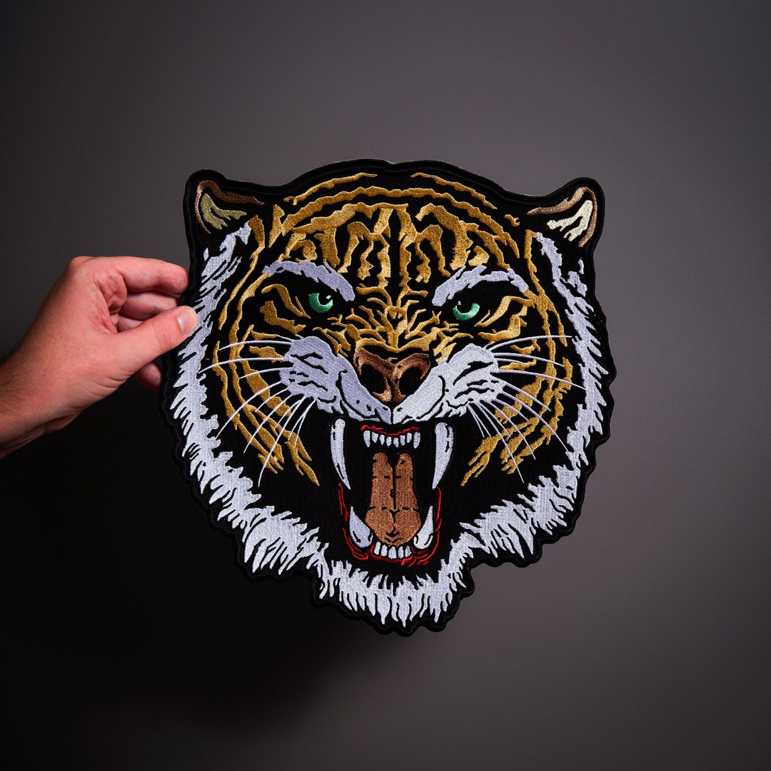 TIGER Large Back Patch for Custom Biker Vest - Etsy