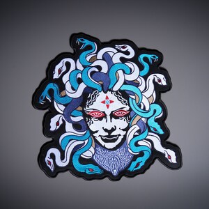 MEDUSA Large Back Patch for Custom Biker Vest - Etsy