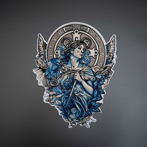 Intricate Satanic Angel Patches for Superior Protection - Unique and ...
