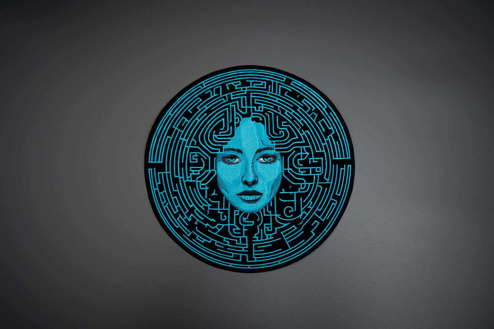 CYBER LADY Face Embroidered Large Back Patch - Etsy