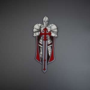 MEDIEVAL KNIGHT Large Back Patch for Custom Biker Vest - Etsy