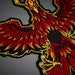 Phoenix Embroidered Back Patch Iron-on Applique, Cosplay Vest Clothing ...