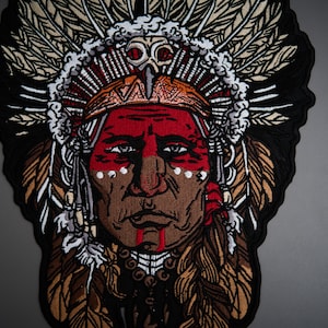 NATIVE INDIAN Large Back Patch for Jacket - Etsy