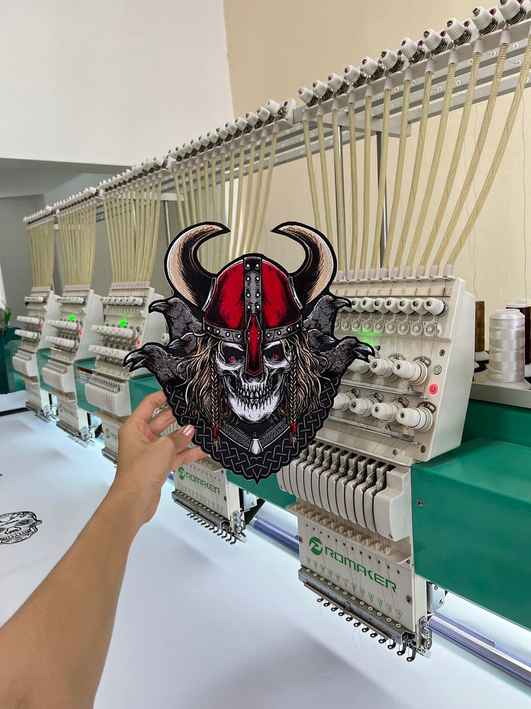 RAVENFIRE WARRIOR Large Back Patch for Custom Biker Vest - Etsy