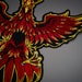 Phoenix Embroidered Back Patch Iron-on Applique, Cosplay Vest Clothing ...