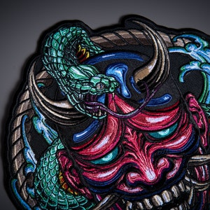 HANNYA Large Patch for Custom Vest - Etsy