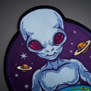 ALIEN GET EARTH Patch for Vest - Etsy