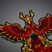 Phoenix Embroidered Back Patch Iron-on Applique, Cosplay Vest Clothing ...