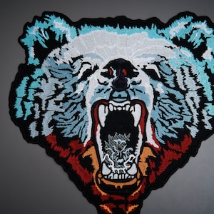 BEAR Large Back Patch for Custom Biker Vest - Etsy