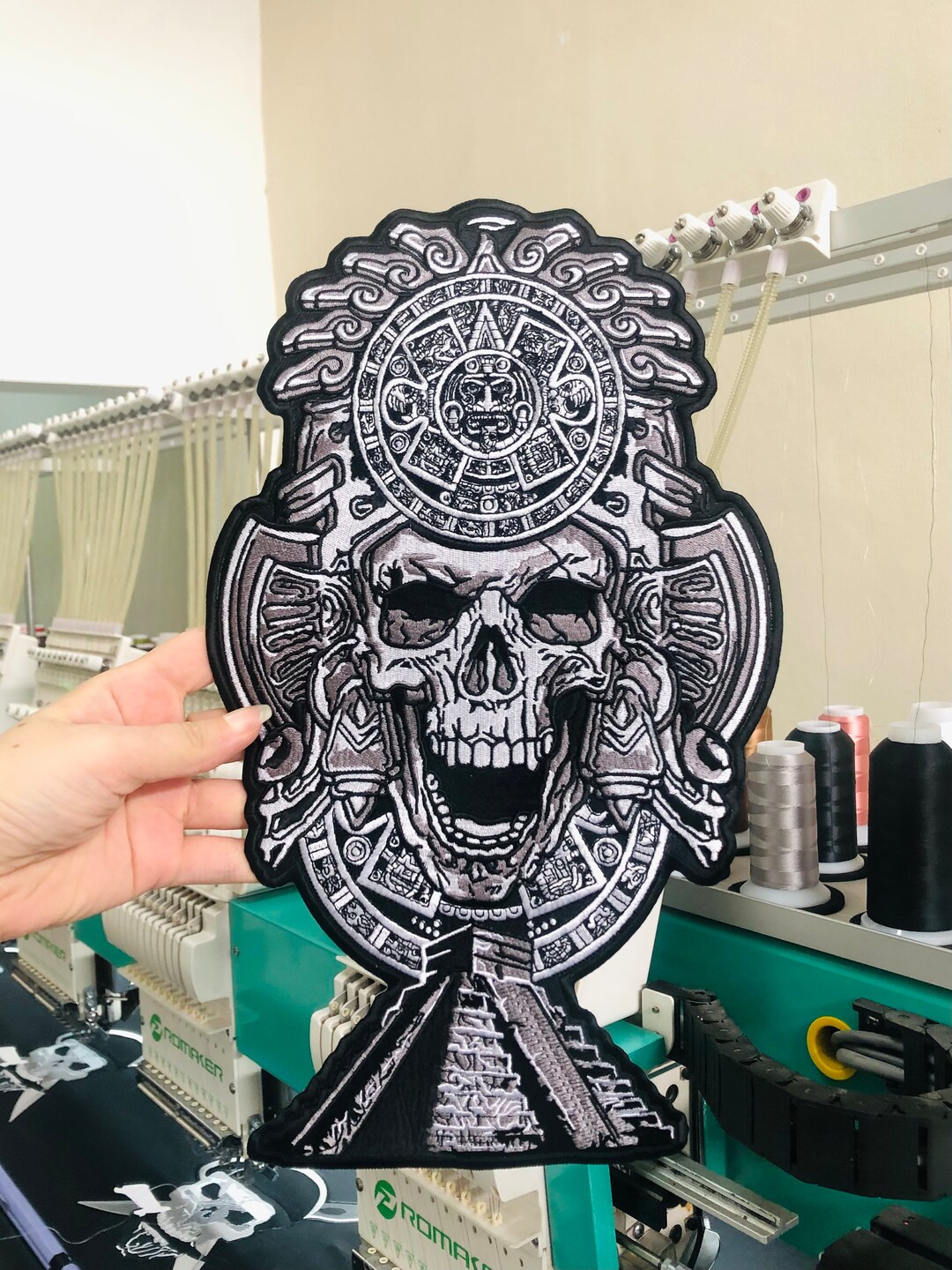 PYRAMID SKULL Skull Large Back Patch Iron-on Custom - Etsy