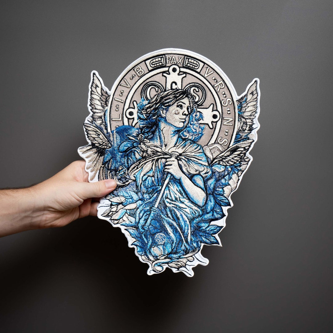 Intricate Satanic Angel Patches for Superior Protection Unique and Edgy ...