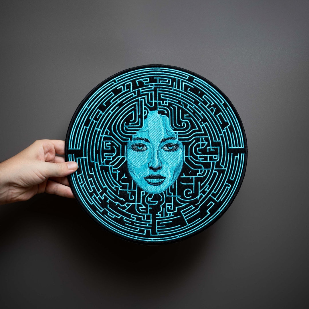 CYBER LADY Face Embroidered Large Back Patch - Etsy