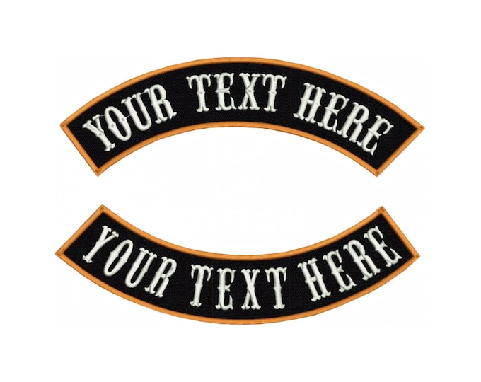 Custom Motorcycle Biker Patches,personalized Embroidery Rocker Patch ...