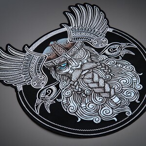 VIKING WING Large Back Patch for Custom Biker Vest - Etsy
