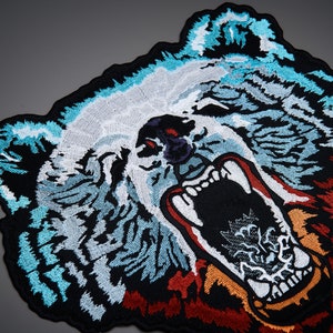 BEAR Large Back Patch for Custom Biker Vest - Etsy
