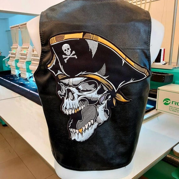 Pirate Large Back Patch for Vest - Etsy