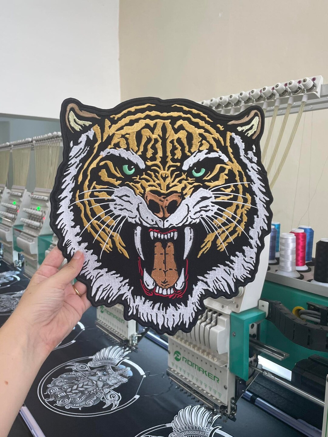 TIGER Large Back Patch for Custom Biker Vest - Etsy