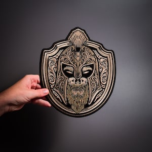 SPARTAN SHIELD Patch for Custom Biker Vest - Etsy