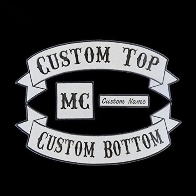 Custom Rockers Top or Bottom Name Tag MC Patch Rank Tag - Etsy Australia