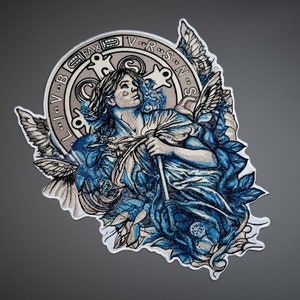 Intricate Satanic Angel Patches for Superior Protection Unique and Edgy ...