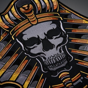 Pharaoh Skull Large Back Patch - Etsy