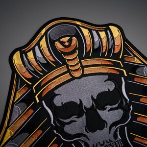 Pharaoh Skull Large Back Patch - Etsy