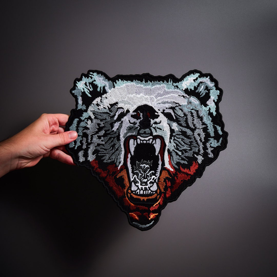 BEAR Large Back Patch for Custom Biker Vest - Etsy