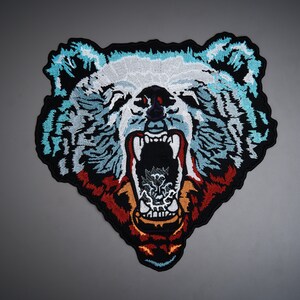 BEAR Large Back Patch for Custom Biker Vest - Etsy