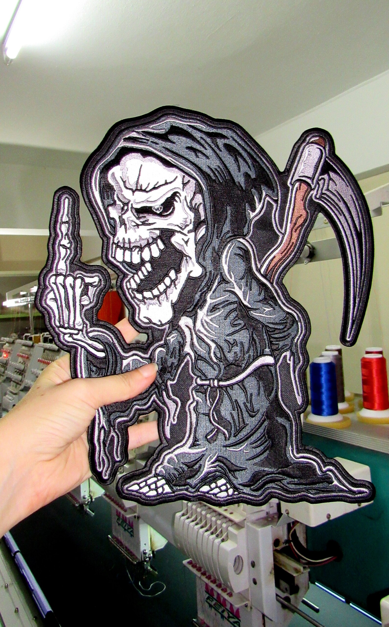 SKULL REAPER Patch for Custom Vest | Etsy