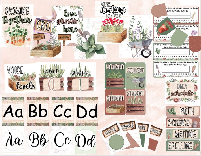Garden Classroom Theme Bundle - Etsy