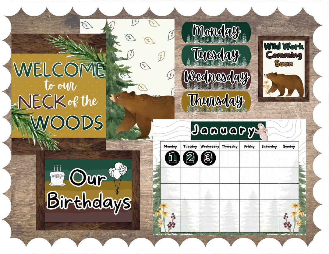 Classroom Theme Bundle: Wildlife - Etsy