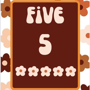 Boho Classroom Number Posters - Etsy