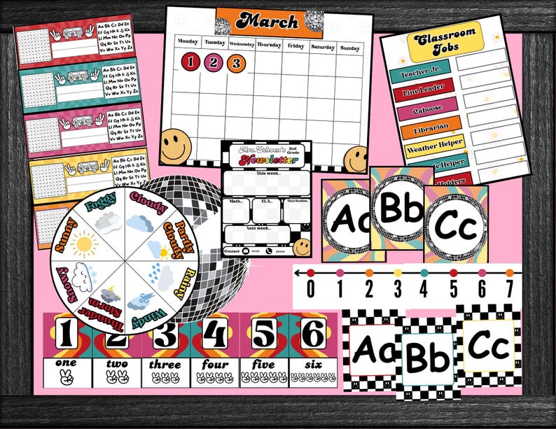 Groovy Disco Classroom Theme Bundle! - Etsy