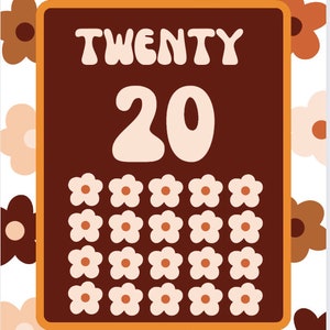 Boho Classroom Number Posters - Etsy