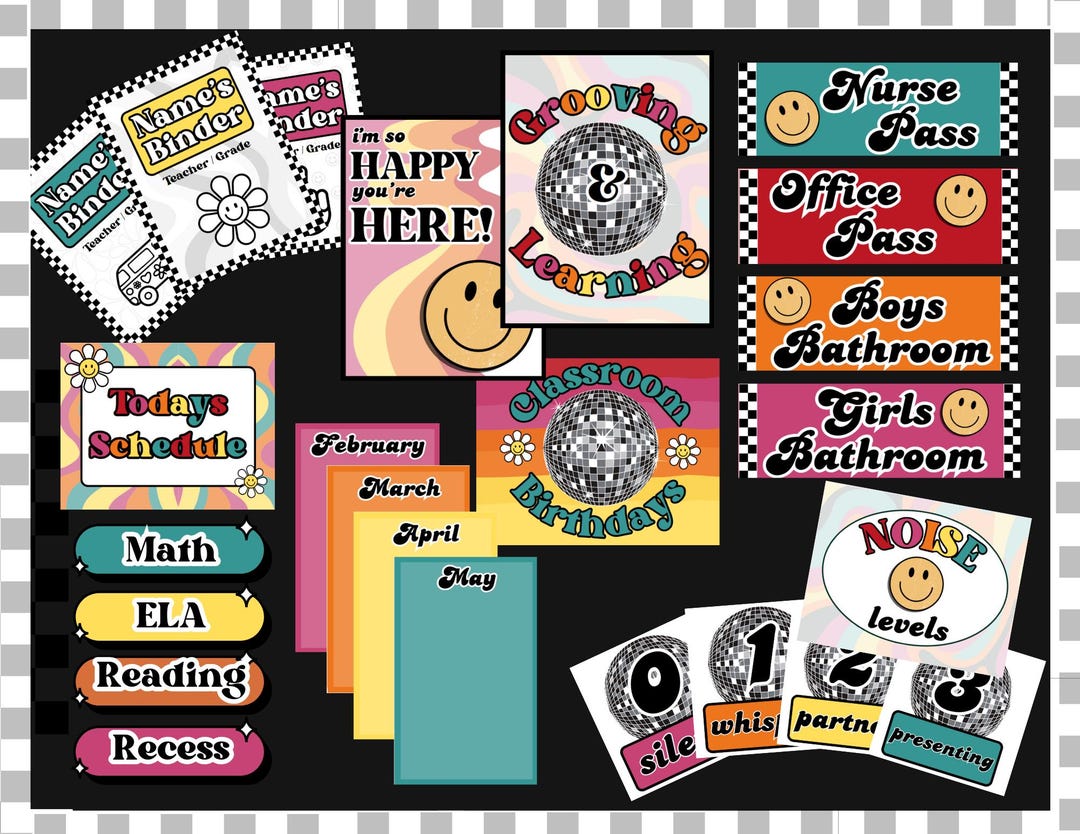 Groovy Disco Classroom Theme Bundle! - Etsy