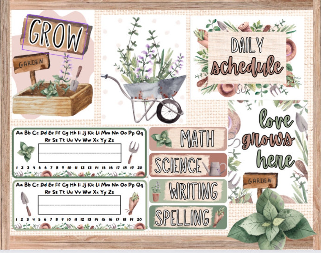 Garden Classroom Theme Bundle - Etsy Australia
