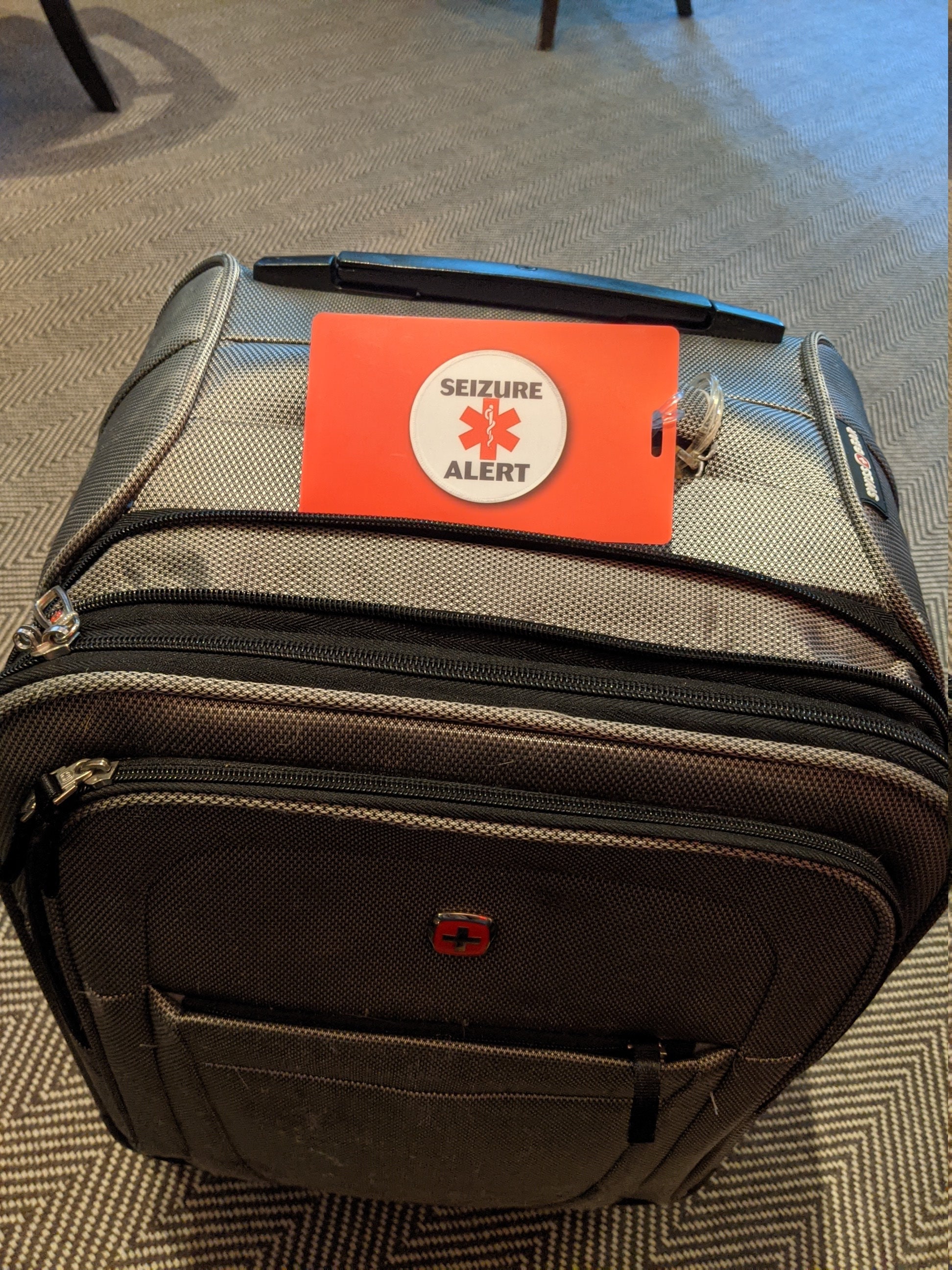 Seizure (epilepsy) Alert Bag Tag - Etsy