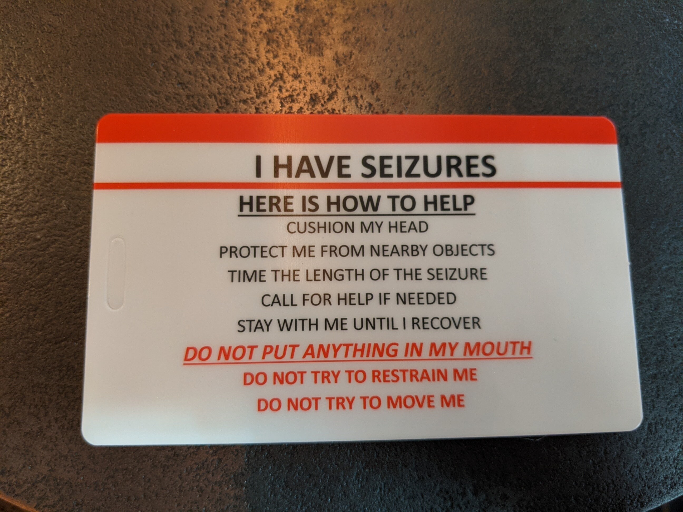 Seizure (epilepsy) Alert Bag Tag - Etsy