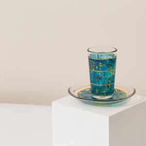 Exquisite Marc Chagall Design Kiddush Cup Set | Handcrafted Jewish Art ...