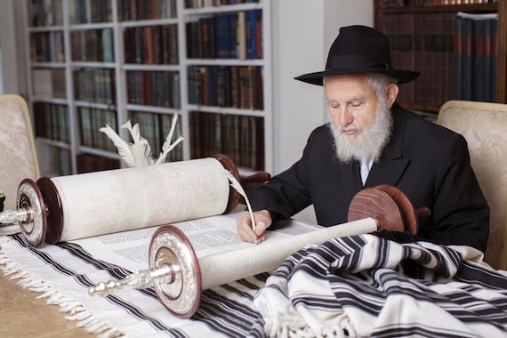Paper Torah Scroll