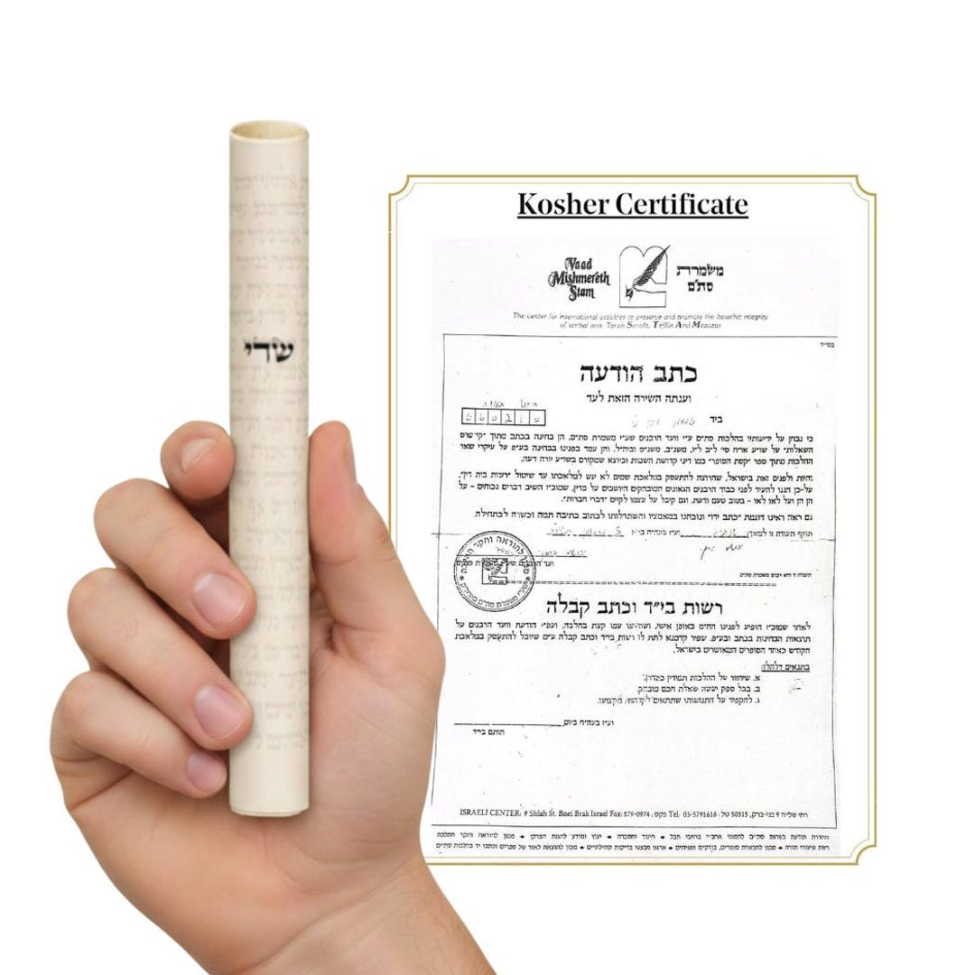 Handwritten Kosher Mezuzah Scroll 3” 4” 5” by Certified Sofer Stam - Etsy