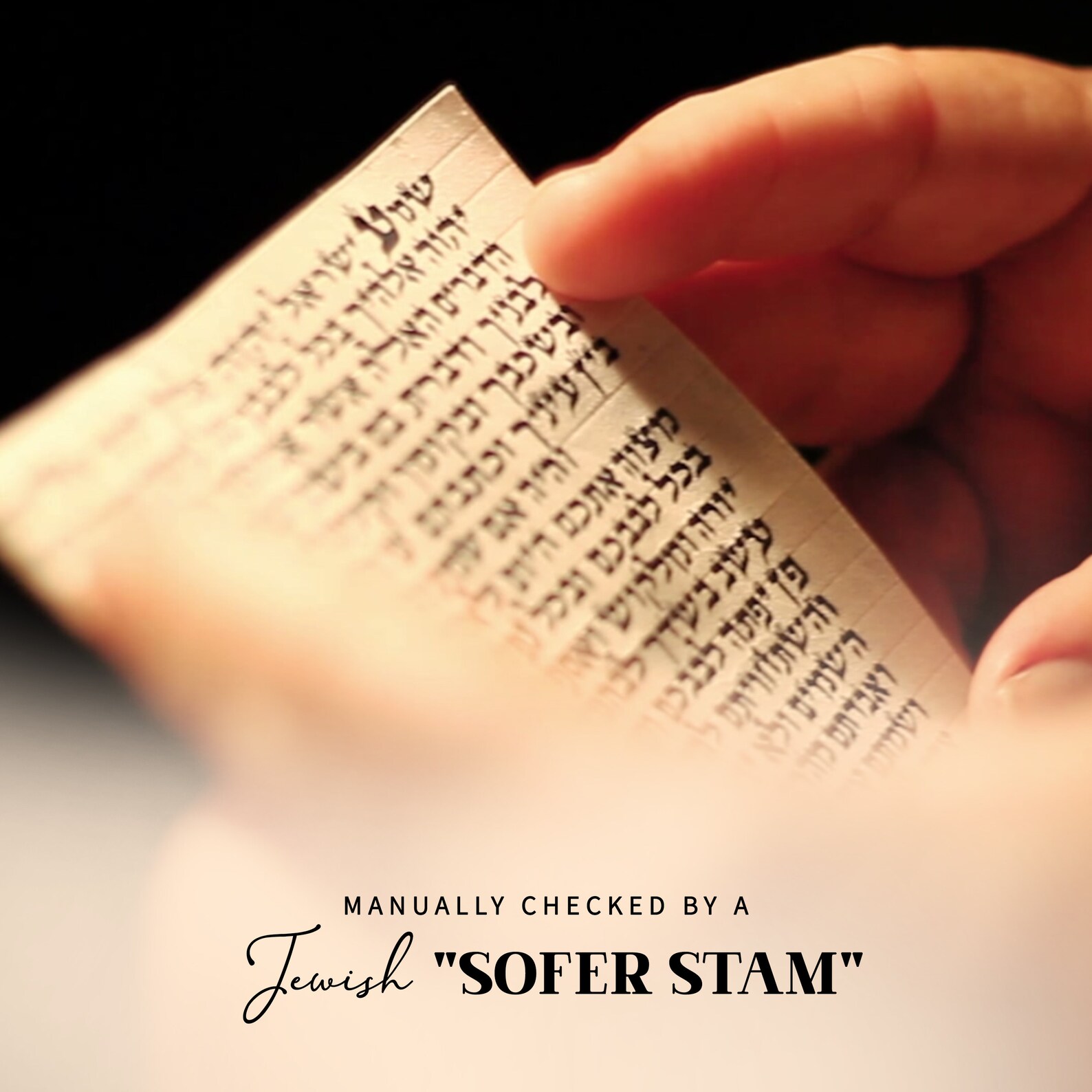 Mezuzah Kosher Scroll Made in Israel, Torah Scroll Hand-written by a ...