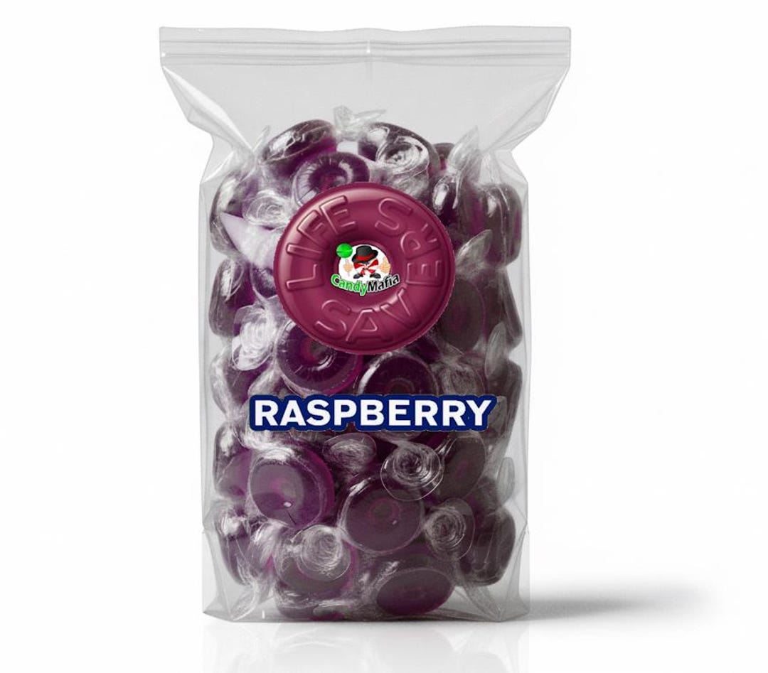 Lifesavers RASPBERRY Life Savers - Individually Wrapped Red Raspberry ...