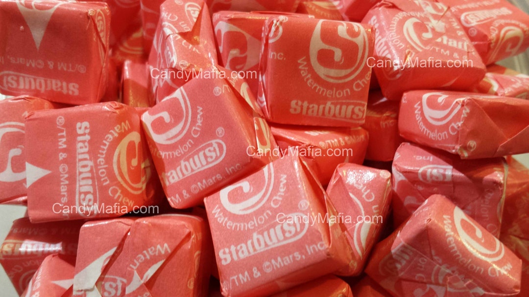 Watermelon Starburst Watermelon Chewy Candy ONE Pound - Etsy