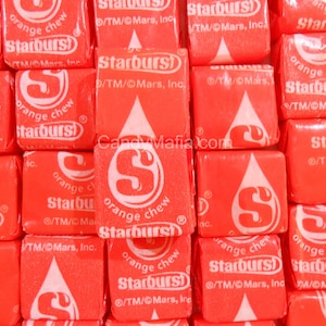 Orange Starburst Orange Chewy Candy 2 Pounds - Etsy