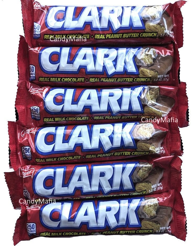 Clark BAR Candy Bars 6 Bars Clark Chocolate Candy Bar not Cups NEW - Etsy