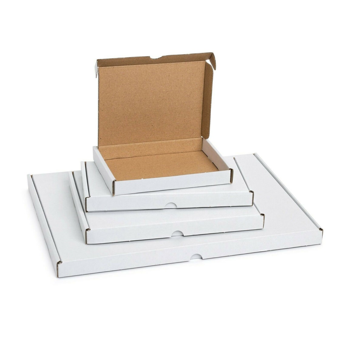 Eco Friendly Cardboard Shipping Boxes White and Brown Small - Etsy UK