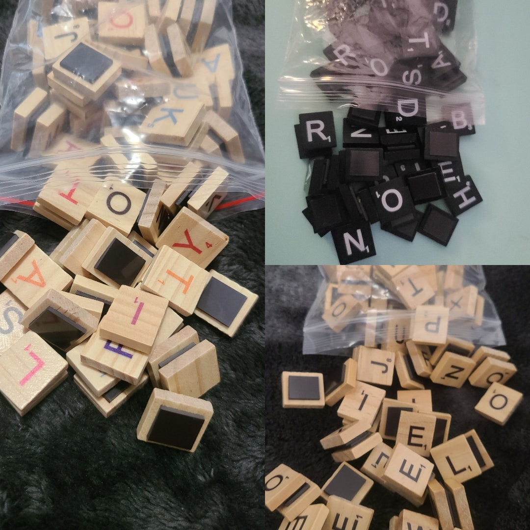 100 Count Magnetic Scrabble Letters - Now Available in Tan, Black or ...