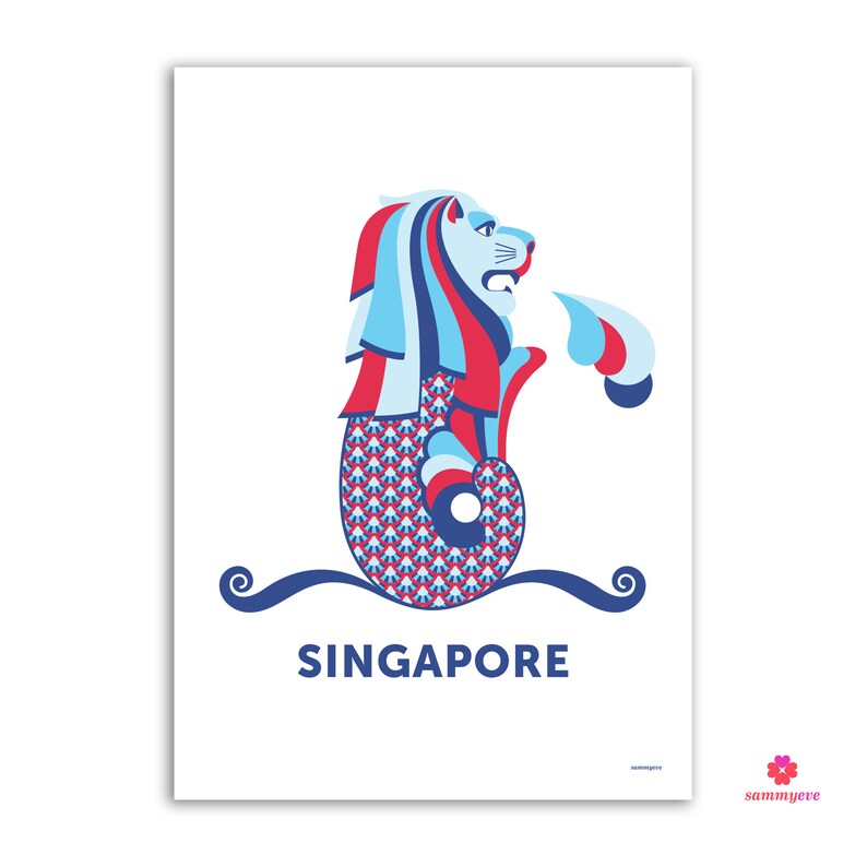 Singapore Merlion Print Premium Museum-quality Matte Paper - Etsy